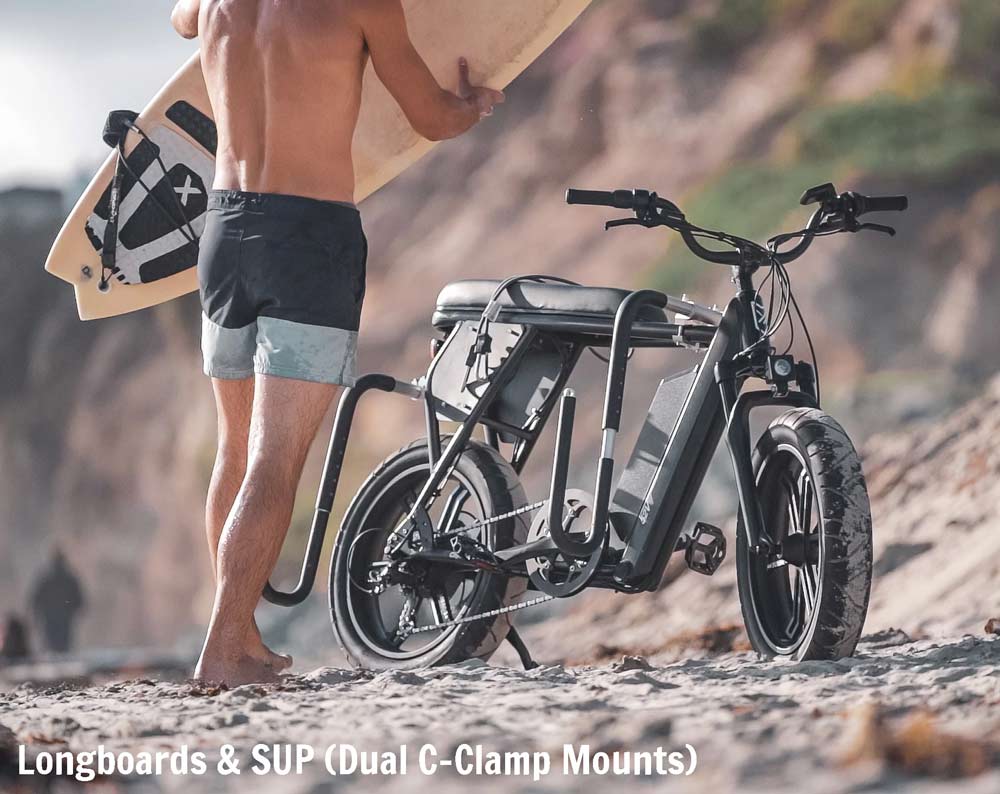 E-Bike Surfboard Rack | Shorboards - Longboards - SUP