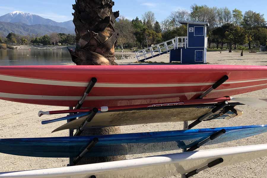 4-Level Metal Rack for Kayak, Surfboard & SUP | Freestanding